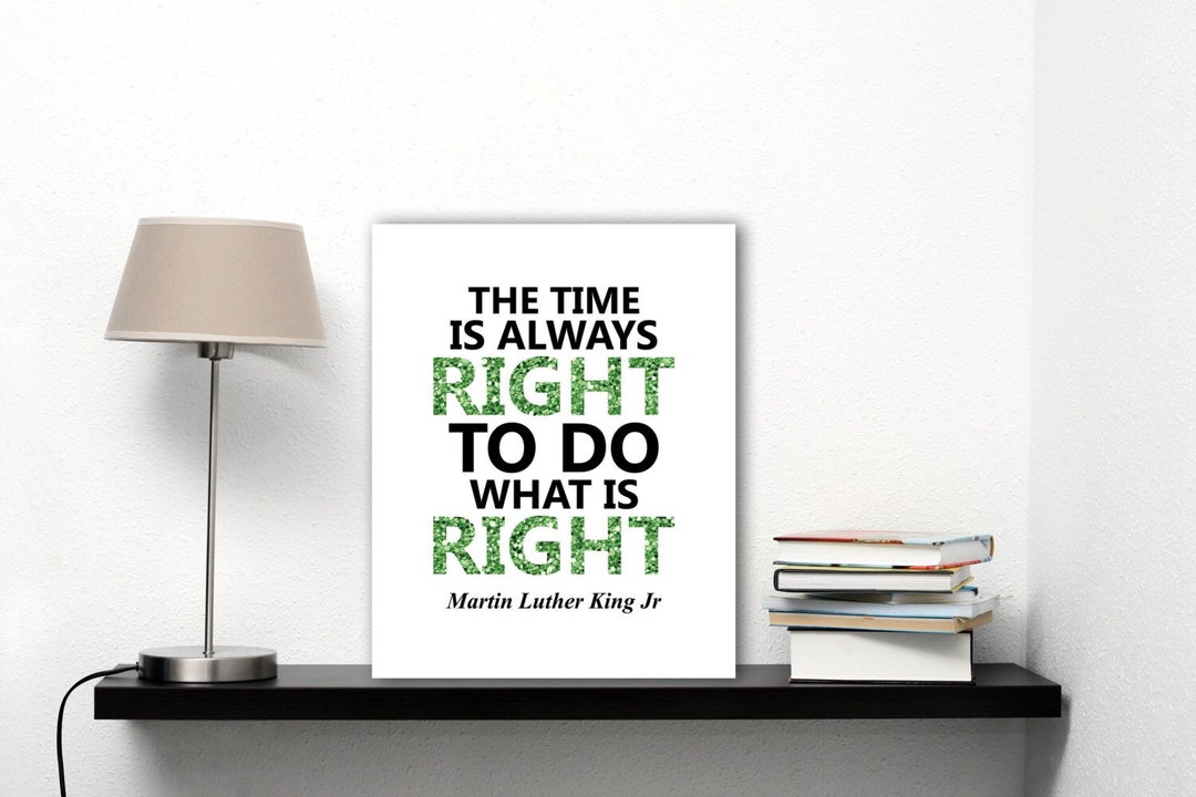 Martin Luther King Black History Poster, Literary Art Print ...