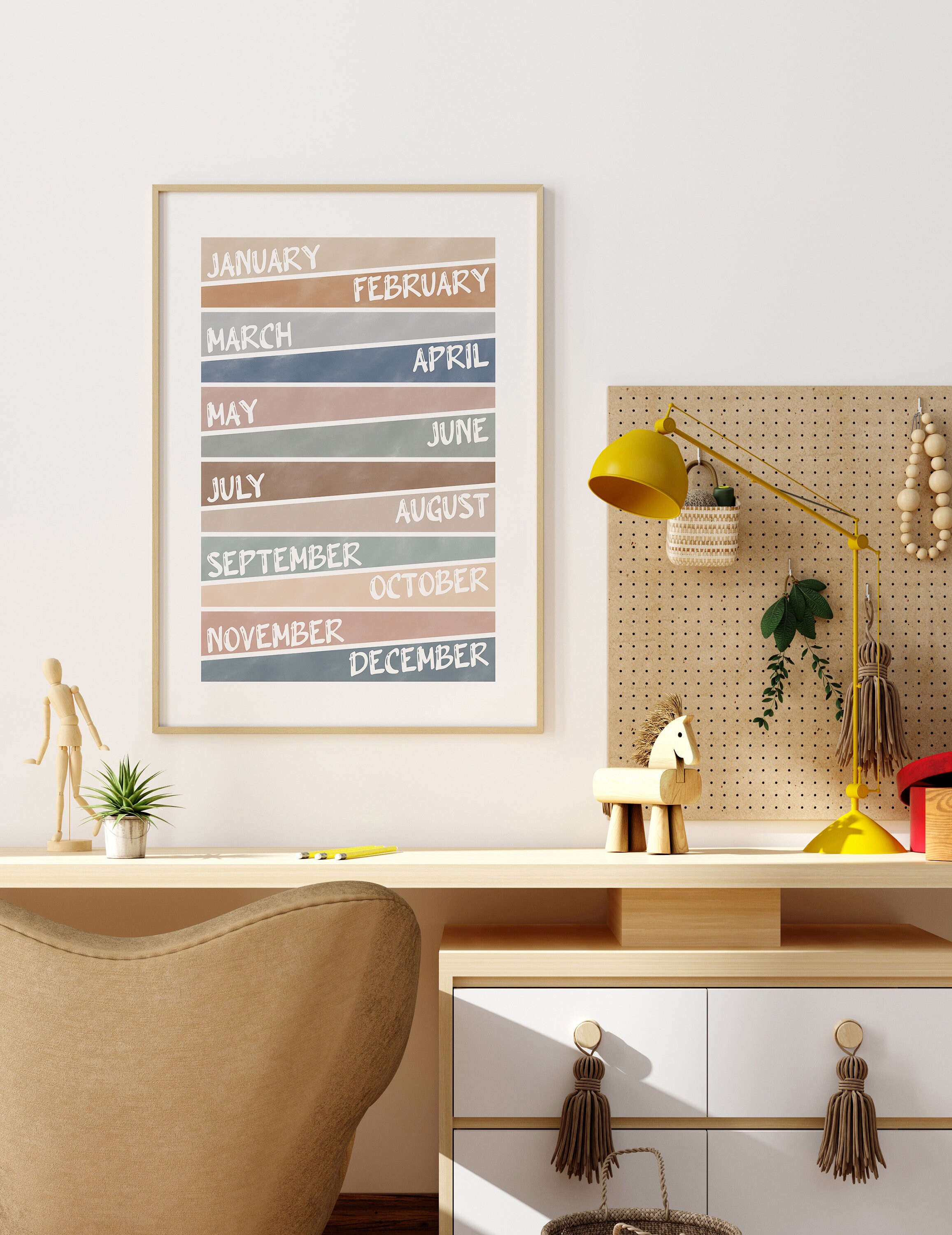 Neutral Educational Poster Set of 8, Printable Classroom Decor ...