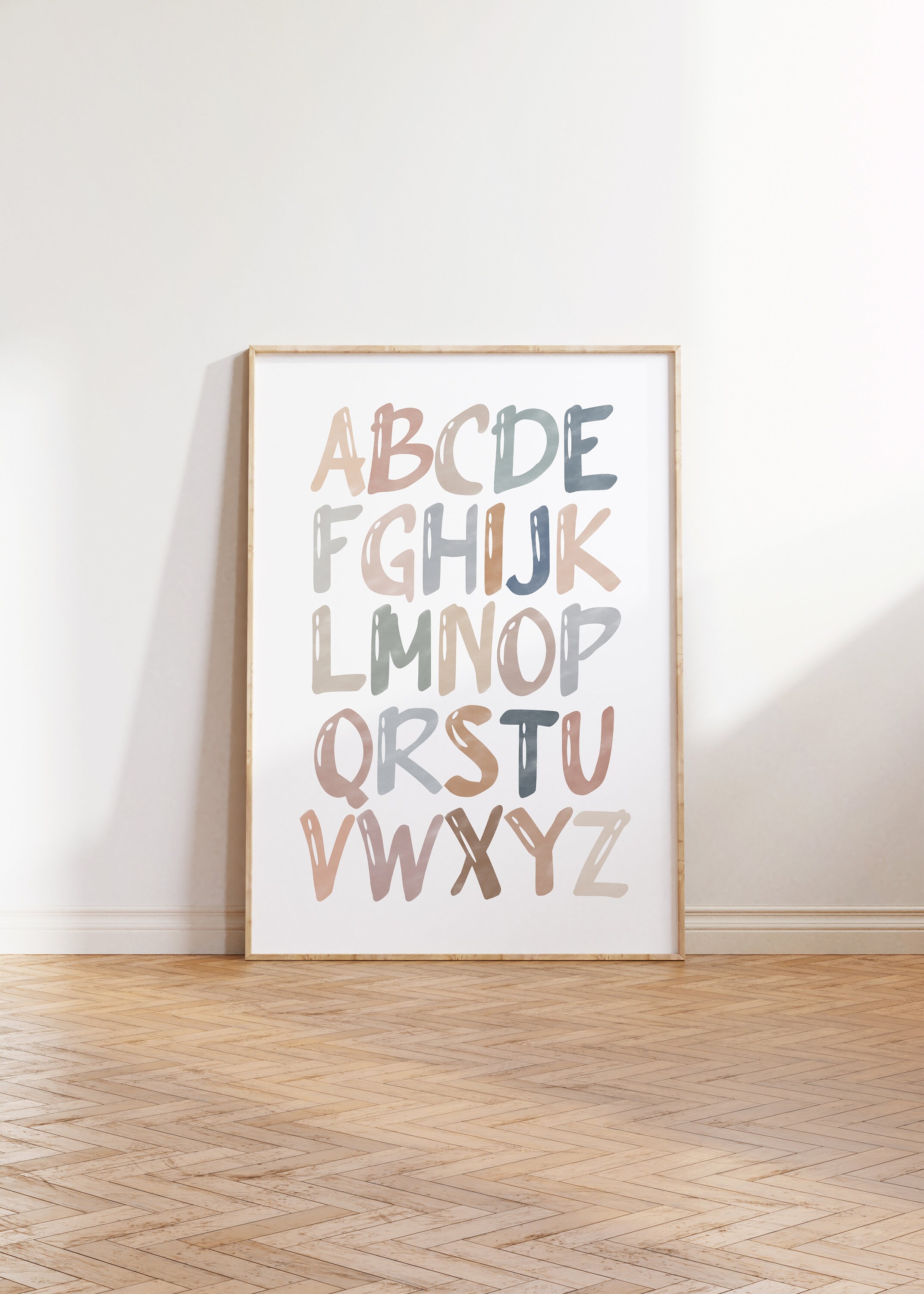 Neutral Educational Poster Set of 8, Printable Classroom Decor ...