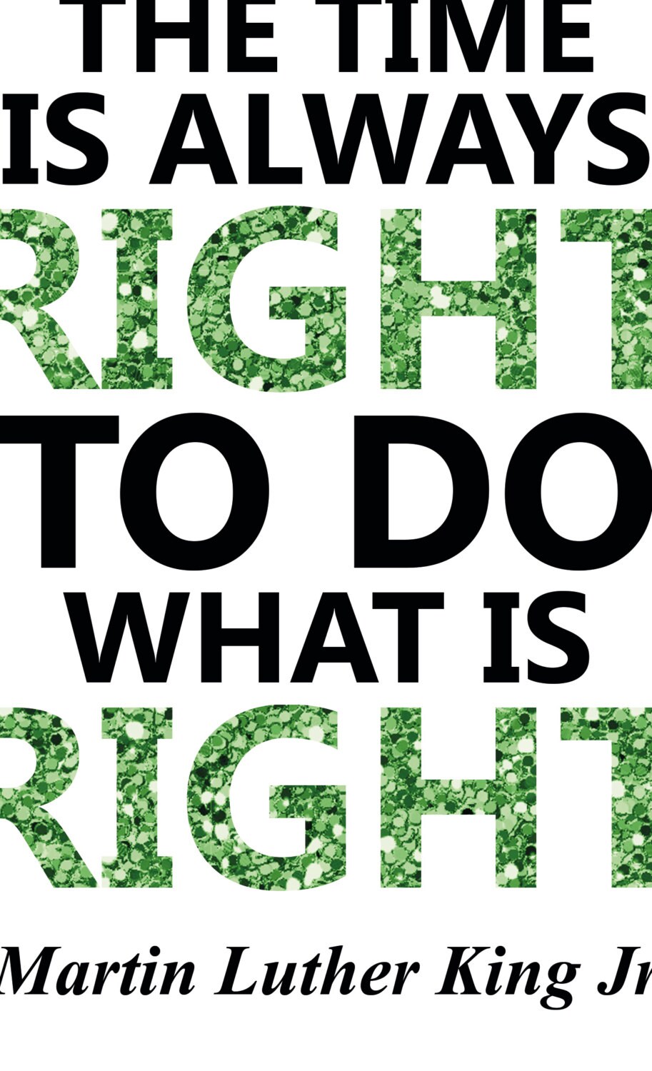 Martin Luther King Black History Poster, Literary Art Print ...