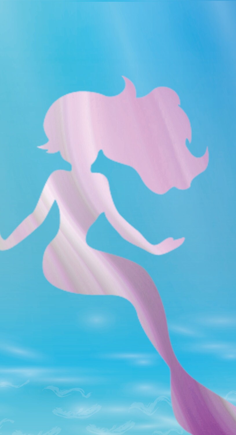 Under the Sea Nursery Decor Purple Mermaid Art Kids - Etsy