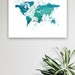 Instant Print Earth Poster, Printable World Map Digital Poster ...