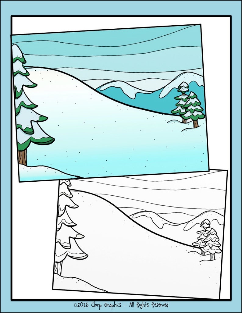 Seasons Background Papers Clip Art - Set 2 - Chirp Graphics - Etsy