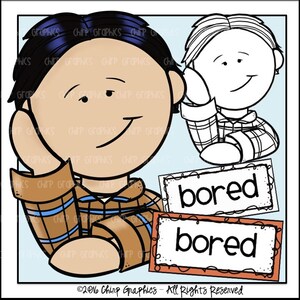 Children Feelings Faces Clip Art Set 1 - Chirp Graphics - Etsy Canada