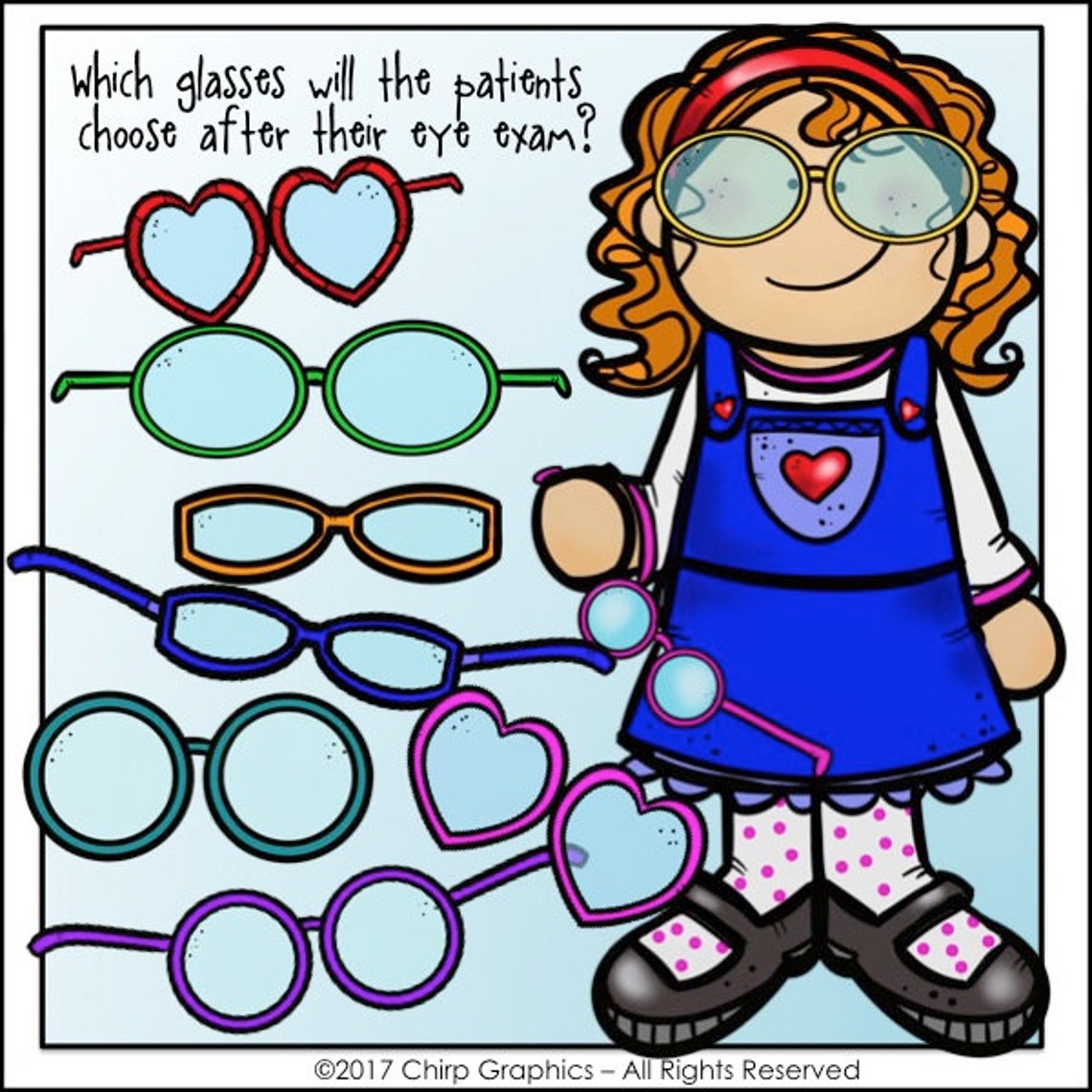 Eye Doctor Clip Art Set - Chirp Graphics - Etsy