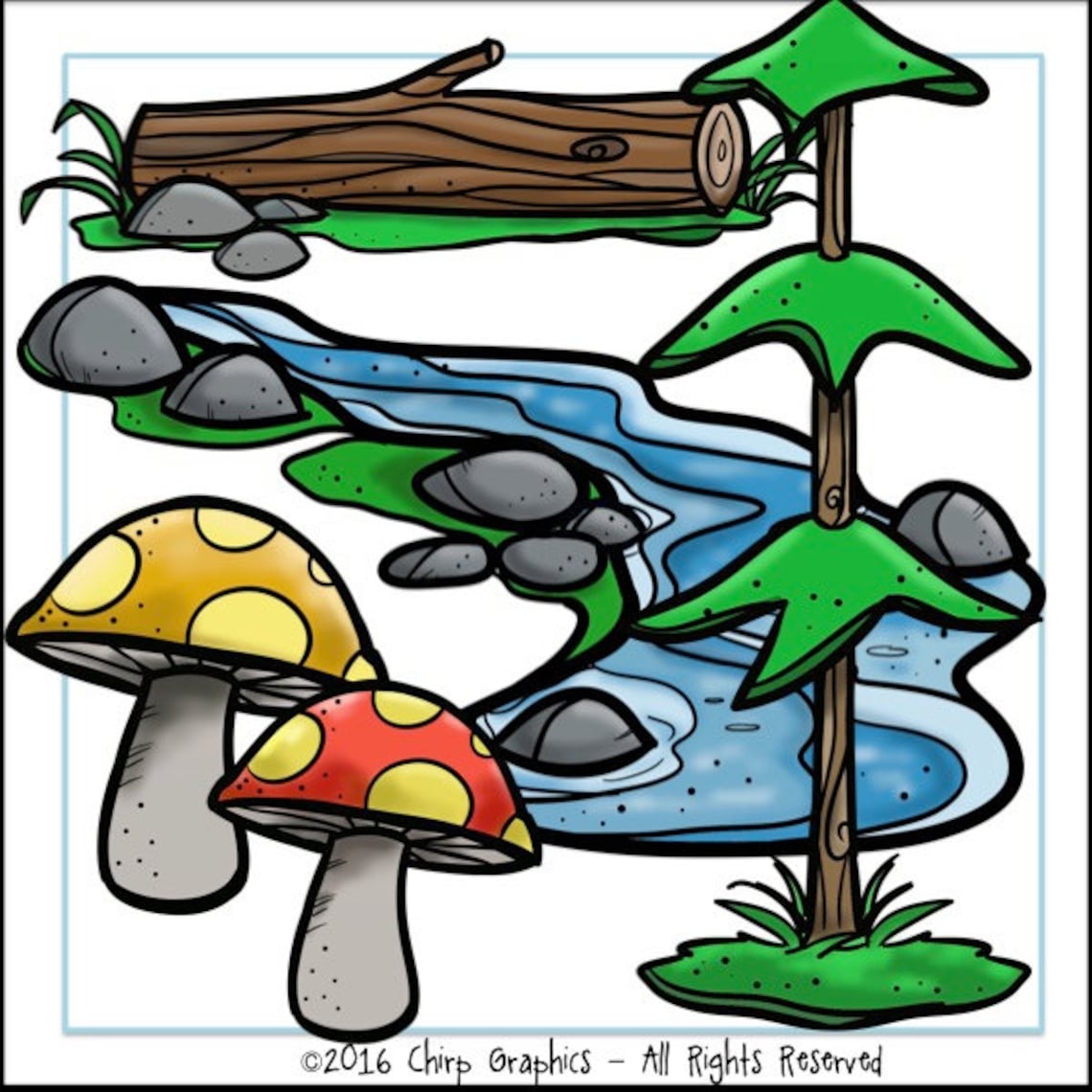 Forest Images Clip Art Set - Chirp Graphics - Etsy