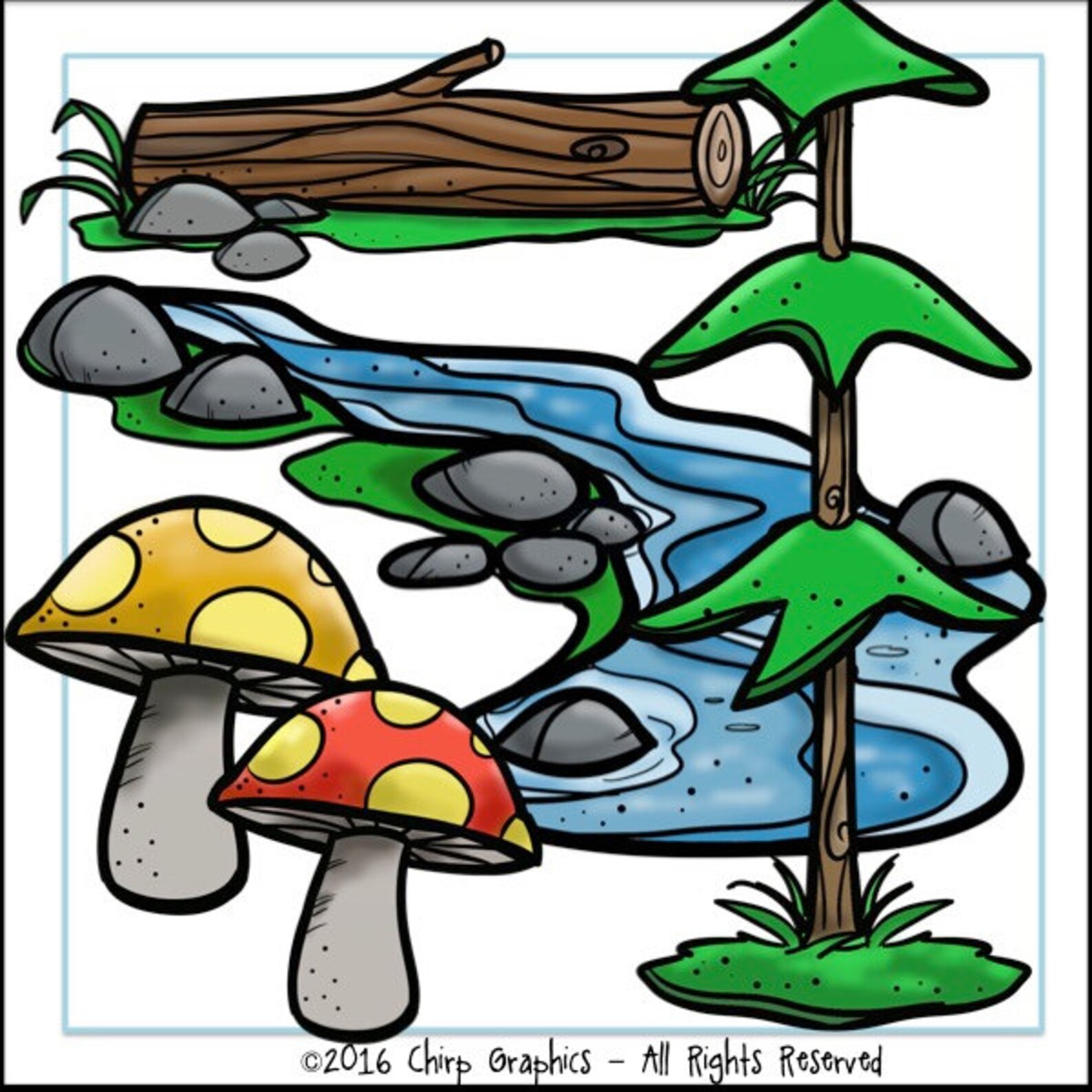 Forest Images Clip Art Set - Chirp Graphics - Etsy