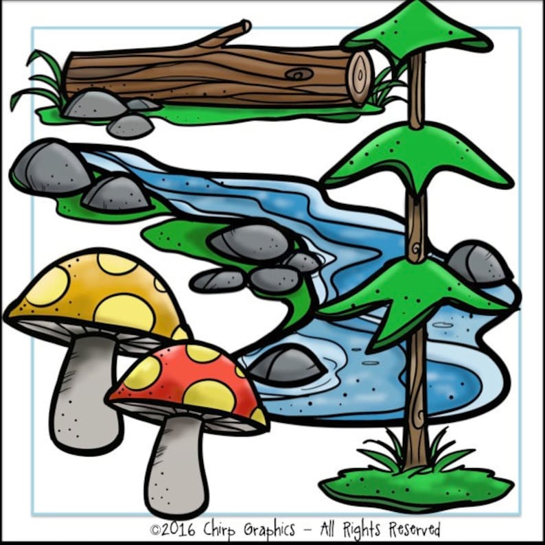 Forest Images Clip Art Set - Chirp Graphics - Etsy