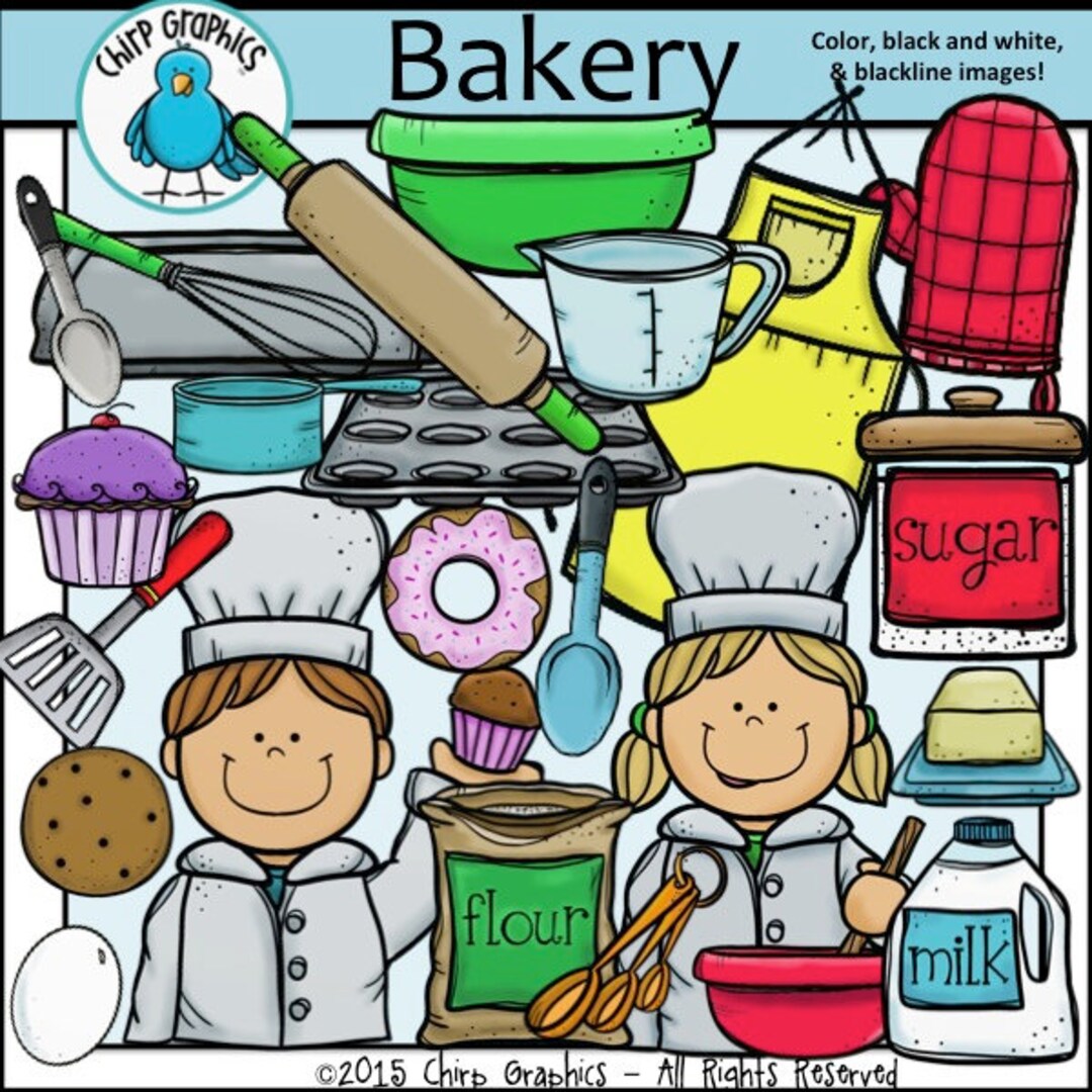 Bakery Clip Art Set - Chirp Graphics - Etsy