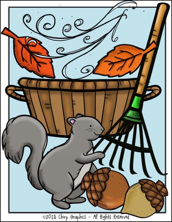 All Things Fall Clip Art Set - Chirp Graphics - Etsy