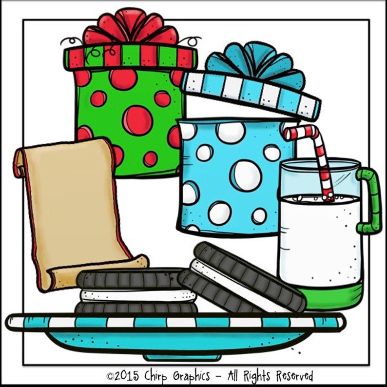 Christmas With Santa Clip Art Set - Chirp Graphics - Etsy