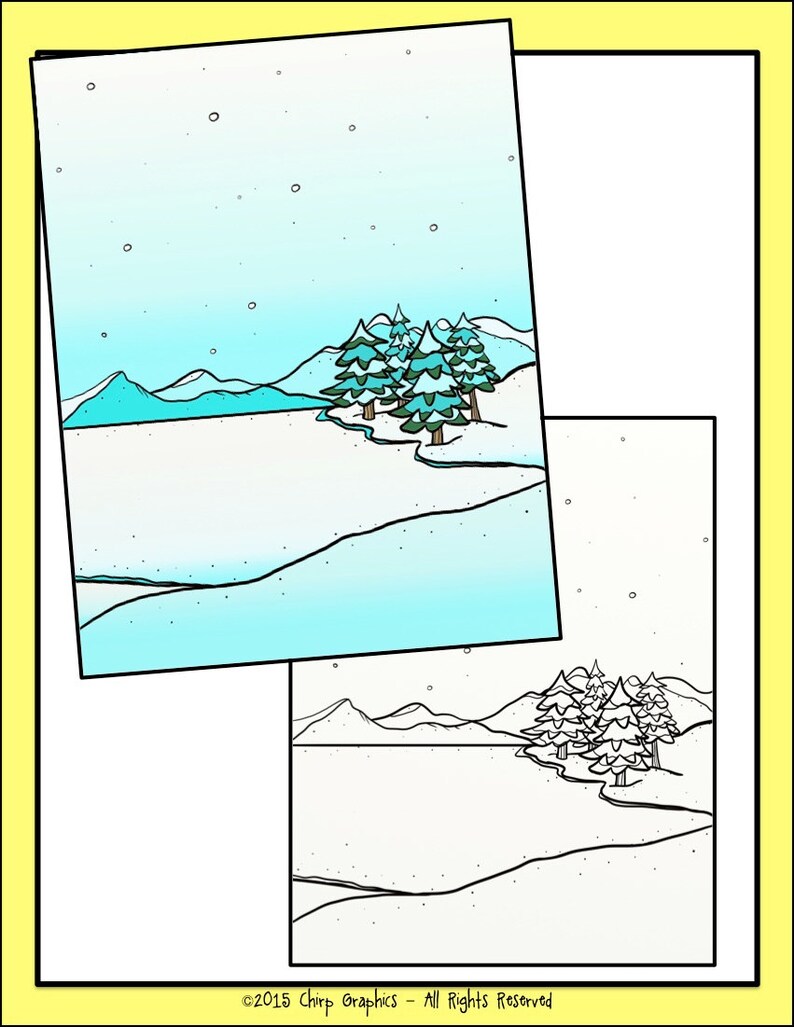 Seasons Background Papers Clip Art - Set 1 - Chirp Graphics - Etsy