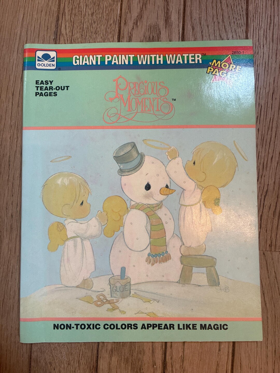 Vintage 1991 Precious Moments Giant Paint With Water - A Golden Book ...