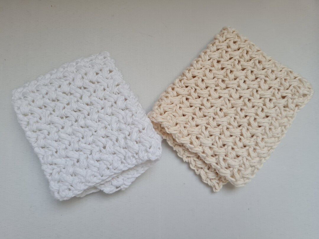 Handmade Crochet Face Cloth / Wash Cloth 100% Cotton - Etsy