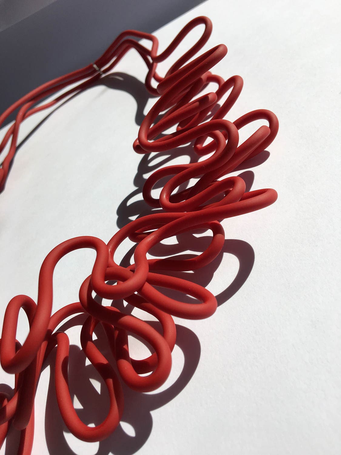 Necklace Pvc Color Red, MEDEA - Etsy