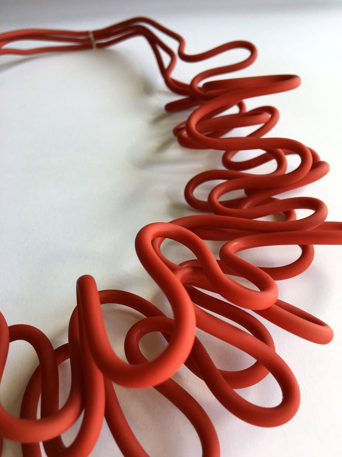 Necklace Pvc Color Red, MEDEA - Etsy