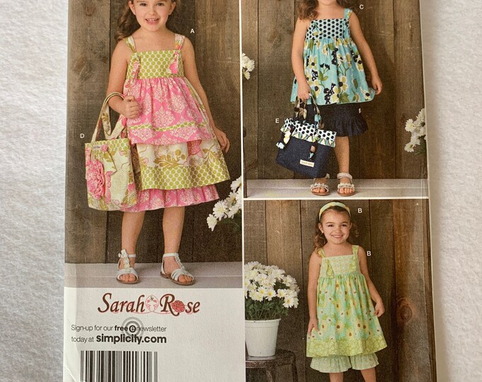 Sewing Pattern for Little Girls Sleeveless Dresses, Tops, and Shorts ...