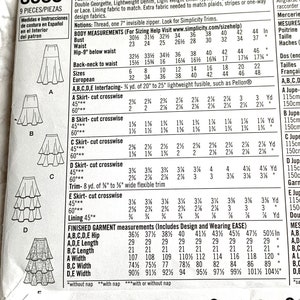 Patterns for Tiered Skirts Misses Sizes 6-14 or 14-22 Simplicity 8388 ...