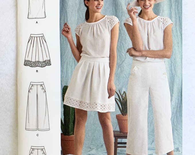 Patterns for Tiered Skirts Misses Sizes 6-14 or 14-22 Simplicity 8388 ...