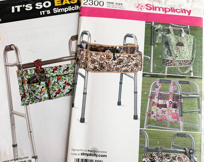 Walker Bag Patterns and Walker Accessory Patterns Simplicity 2300 ...