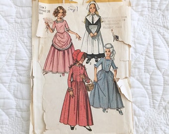 Colonial Girls Costume Pattern - Etsy