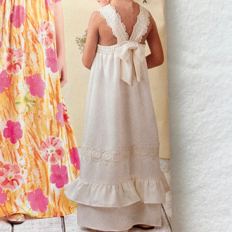 Girls Boho Style Dress Patterns NEW UNCUT Simplicity 8352 Girls Sizes 3 ...