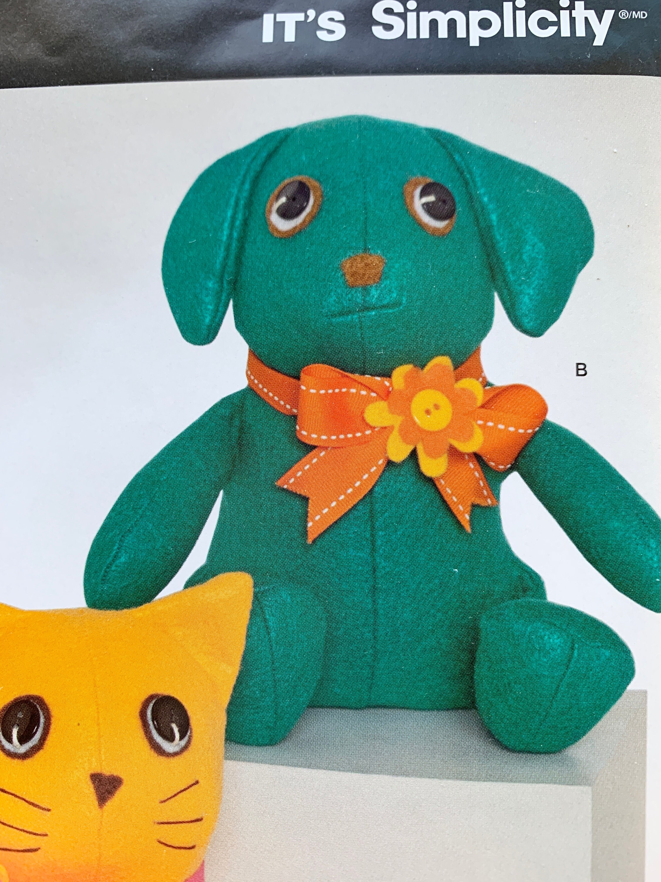 Easy Stuffed Animal Patterns Stuffed Cat Dog Bear - Etsy
