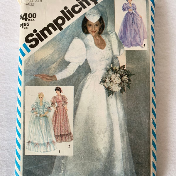 Simplicity Wedding Dress Pattern - Etsy