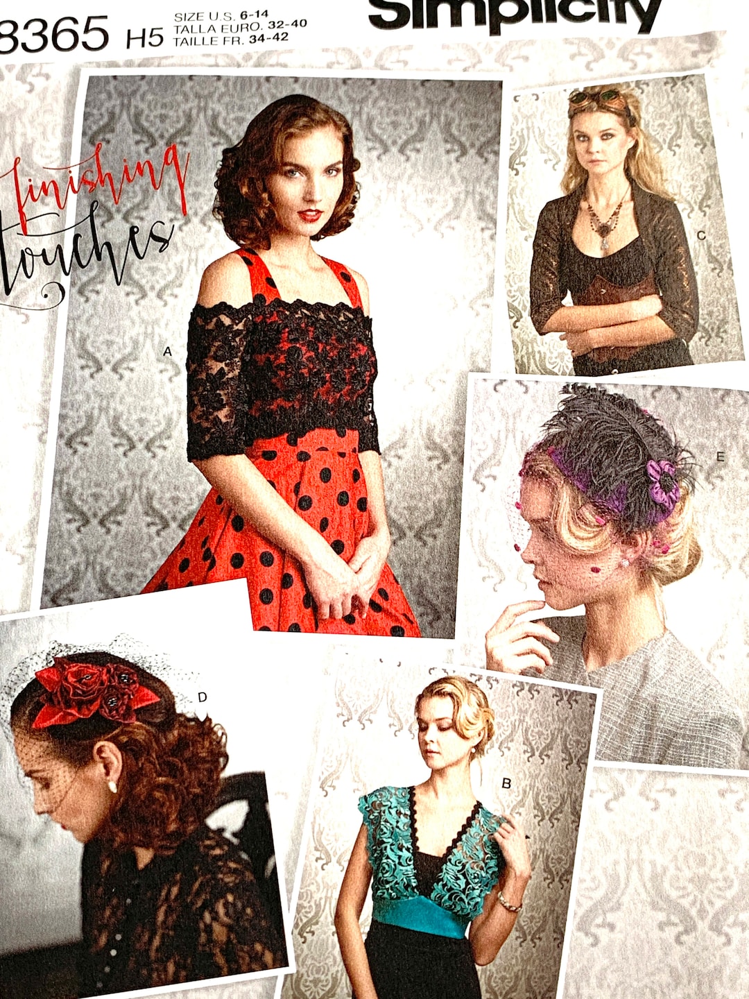 1940s Style Hat With Veil Pattern - Special Occasion Coverup Patterns - Misses Sizes 6-14 ...