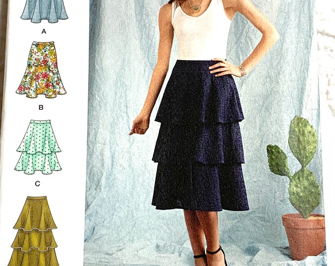 Patterns for Tiered Skirts - Misses Sizes 6-14 or 14-22 - Simplicity ...
