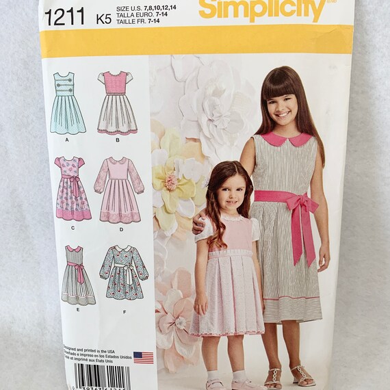 Patterns Kits & How To Simplicity 1211 Dress in 2 Lengths with Peter ...