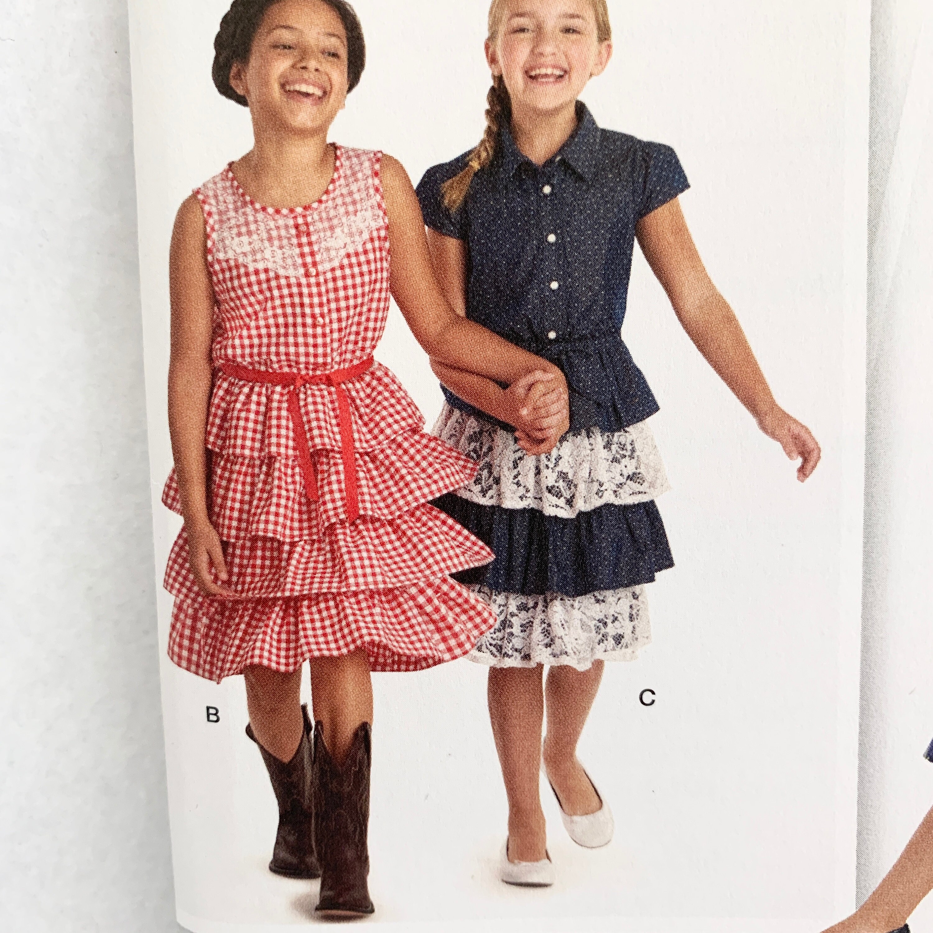 Pattern for Girls Western Style Dresses Simplicity 8350 - Etsy