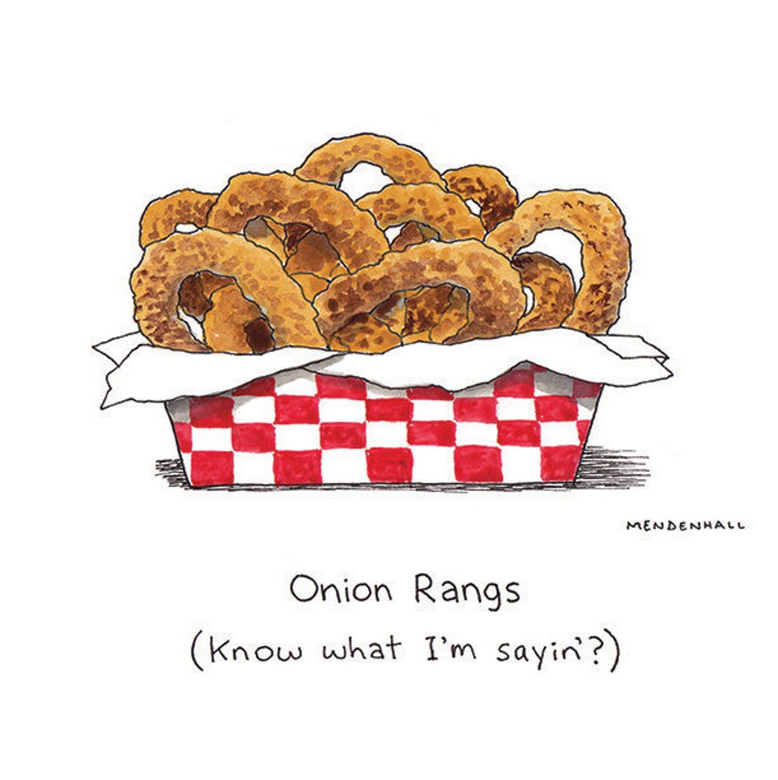 Funny Kitchen Decor Onion Rings Print Funny Gifts | Etsy