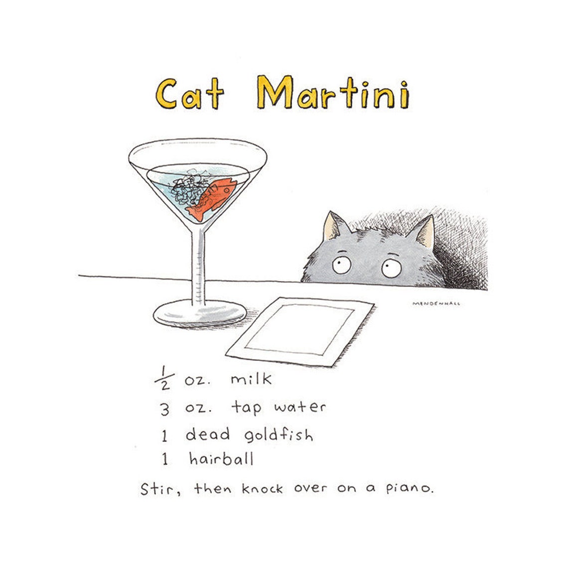Cat Gifts for Women Gato Martini Cat Themed Gifts Cat - Etsy