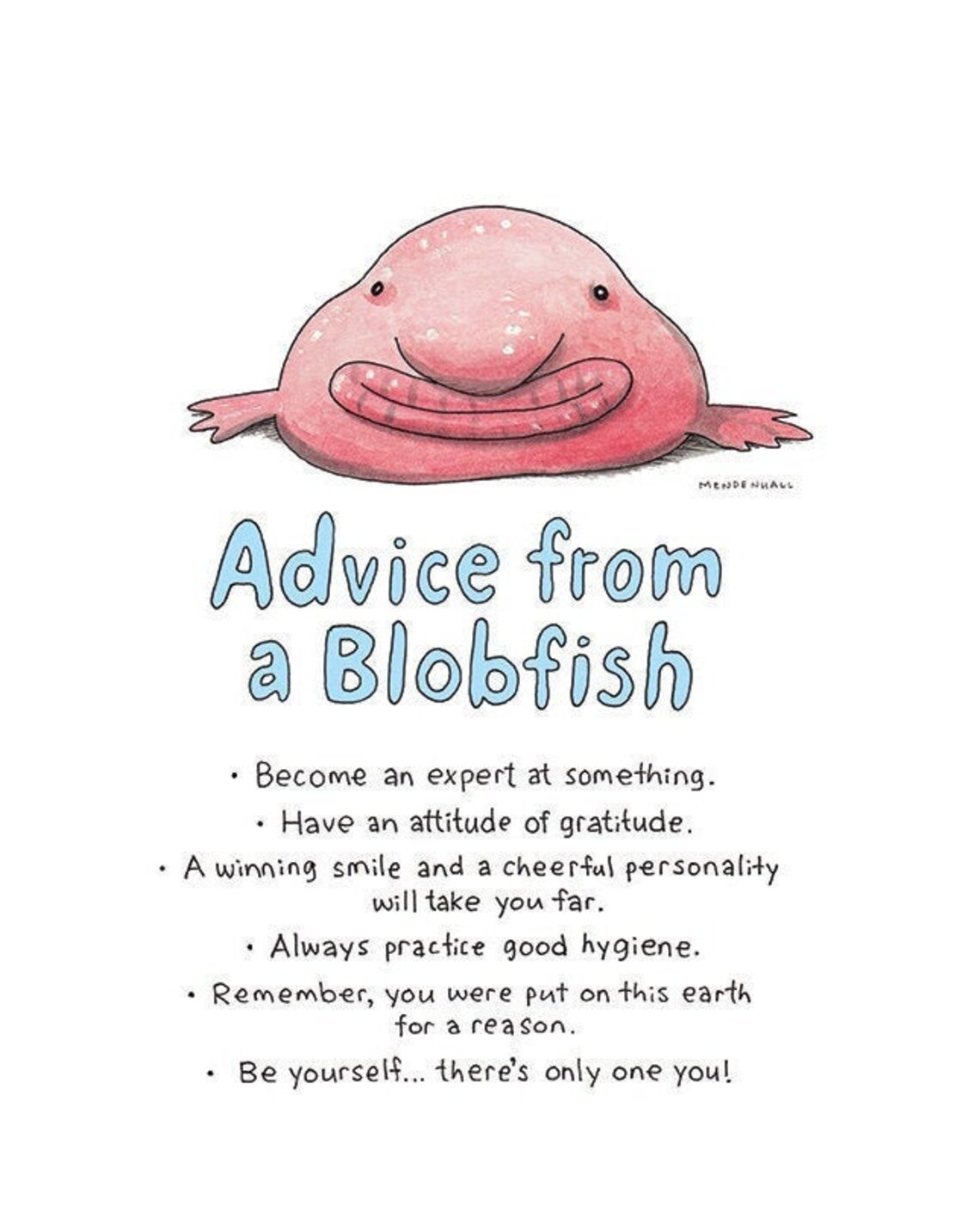 Blobfish Weird Stuff Cubicle Decor Mindfulness Gift High - Etsy