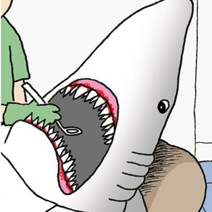 Weird Stuff, Jaws Poster,funny Bathroom Signs, Dental Art, Whimsy and ...