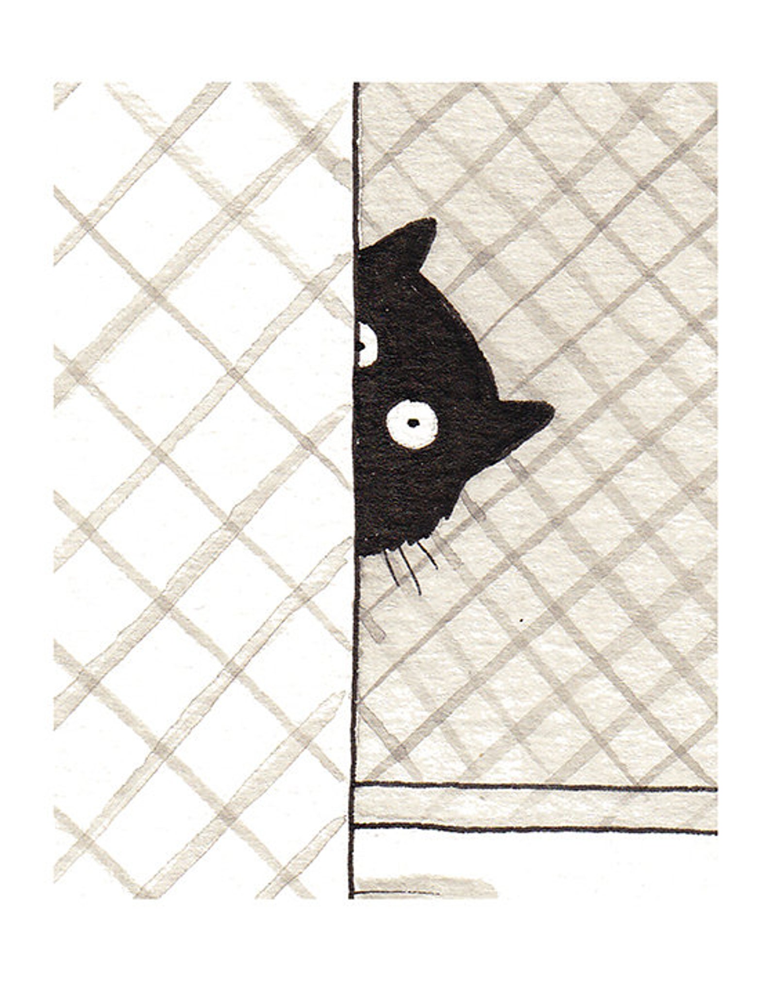 Goodbye Gift Witchy Decor Black Cat Art Macabre Art Spooky - Etsy