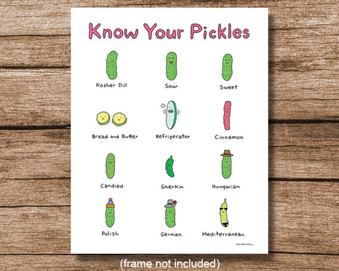 Pickle Art, Dill Pickles, College Student Gift, Weird Stuff, Nerdy ...