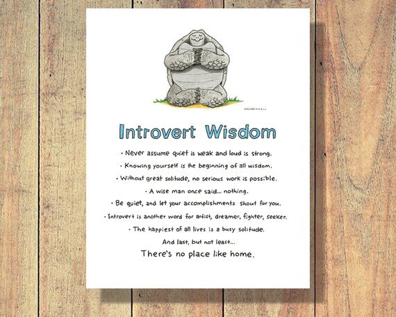 Introvert Gift Mindfulness Gift Geek Decor Anti Social | Etsy