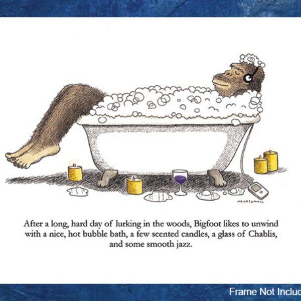 Bigfoot Bathroom Signs - Etsy