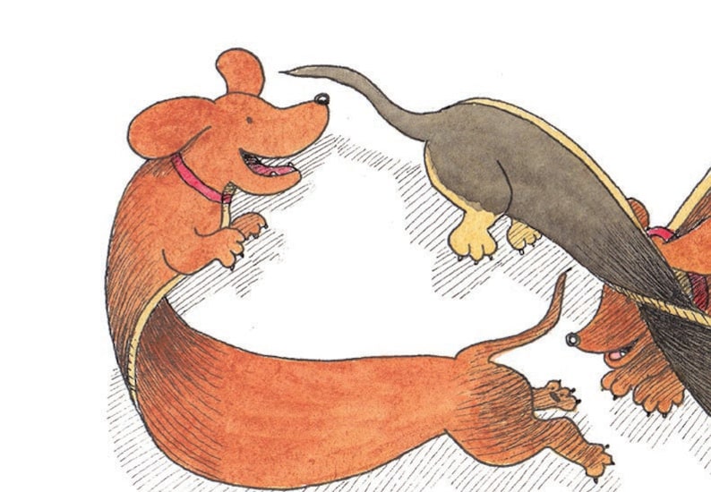 Dachshund Science Gift Physics Oddities Dog Poster | Etsy