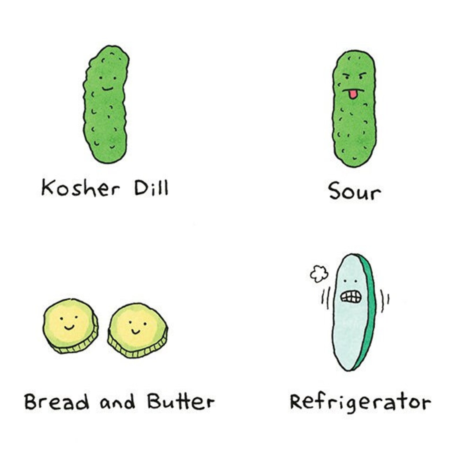 Pickle Art Dill Pickles College Student Gift Weird Stuff - Etsy