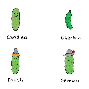 Pickle Art, Dill Pickles, College Student Gift, Weird Stuff, Nerdy ...