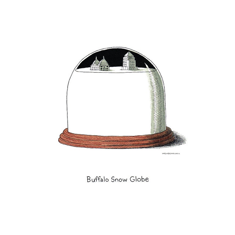 Buffalo in Snow Print - Etsy