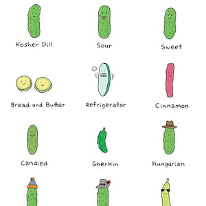 Pickle Art, Dill Pickles, College Student Gift, Weird Stuff, Nerdy ...