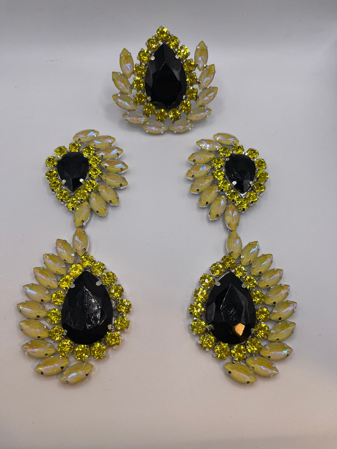 Drag Statement Earring and Ring Set - Etsy
