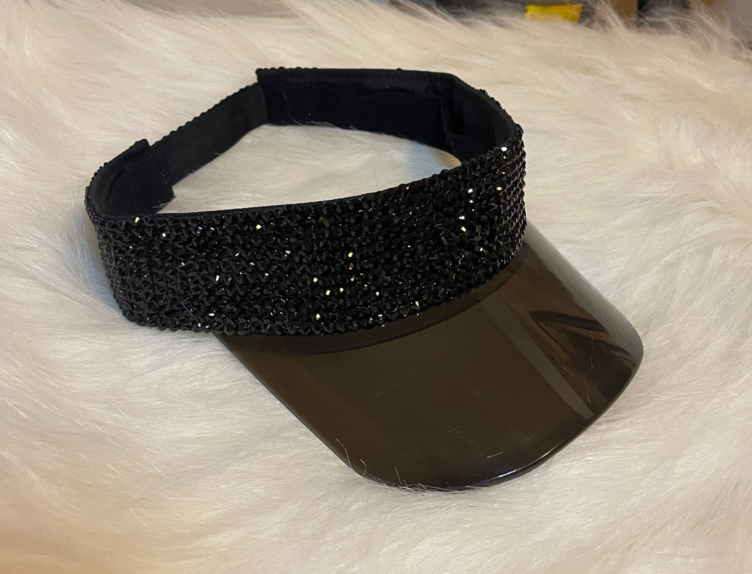 Rhinestone Covered Raver Visor - Etsy
