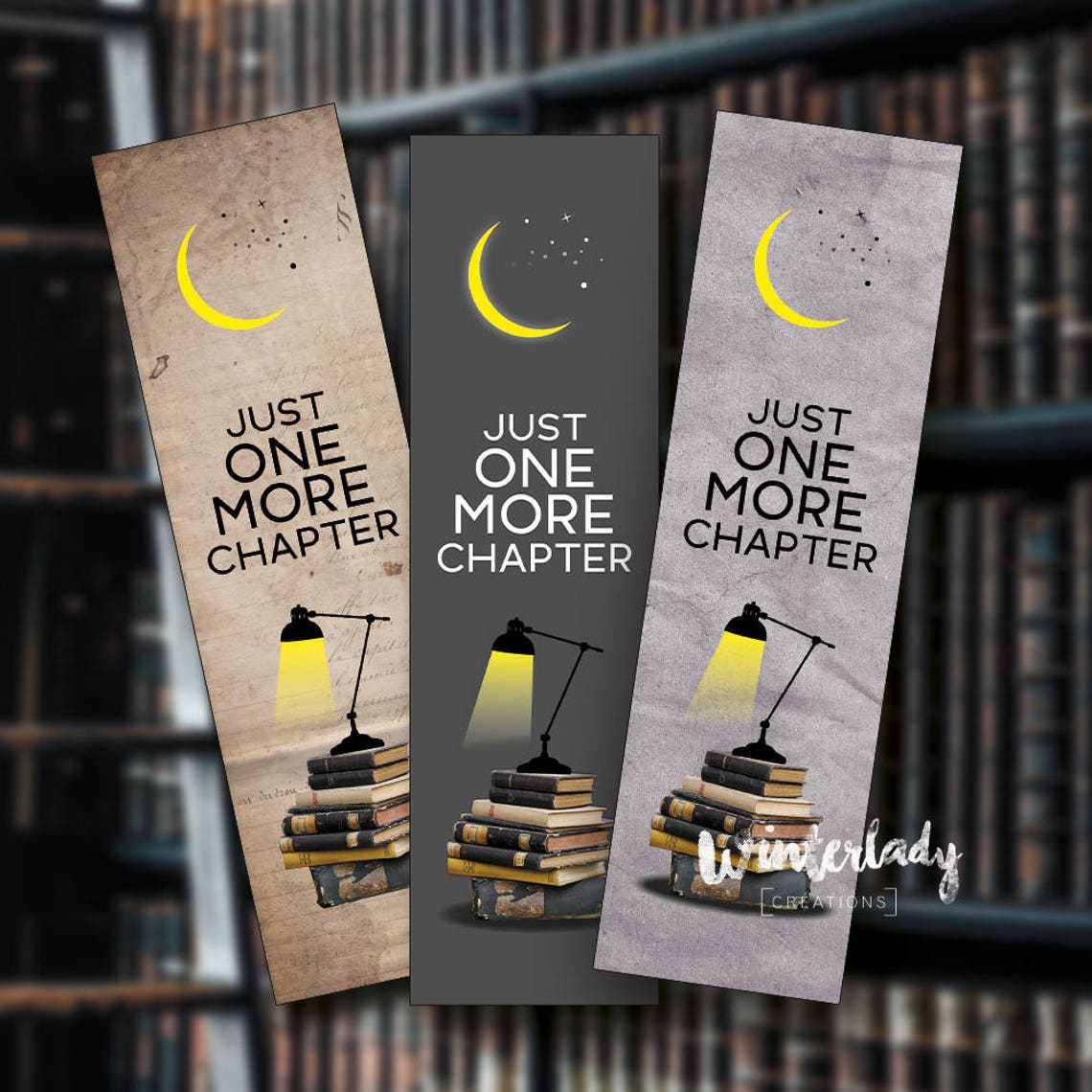 Just One More Chapter Bookmarks Quote Printable | Etsy