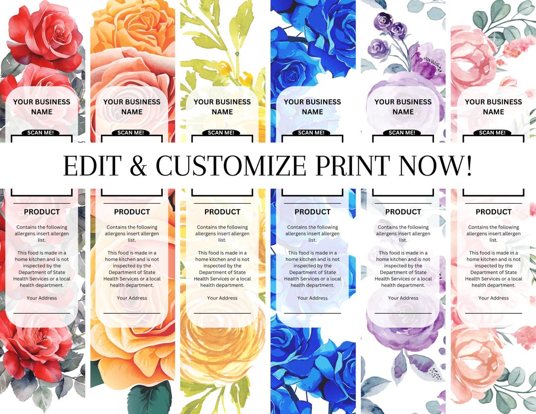 Packaging Label L Flower Dessert Label L Cake Pan Dessert Label ...