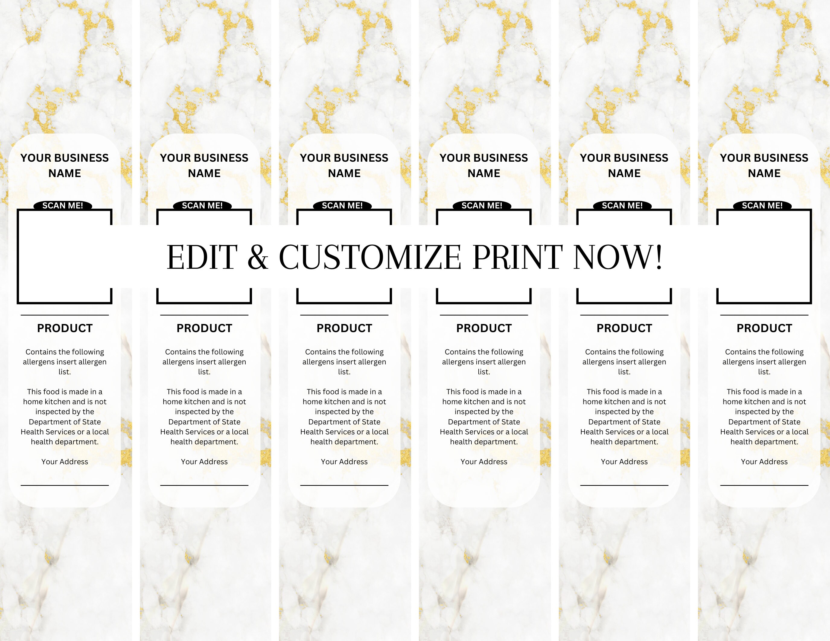 Holiday Packaging Label L Black & Gold Dessert Label L Cake Pan Dessert ...